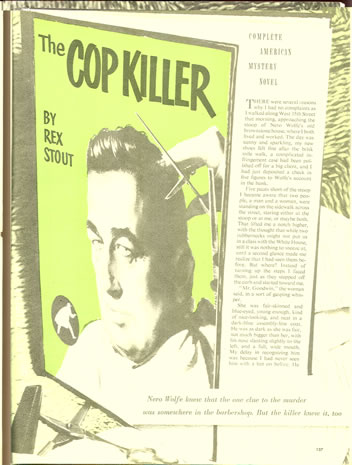 Nero Wolfe — Triple Jeopardy with novellas Home to Roost, The Cop ...